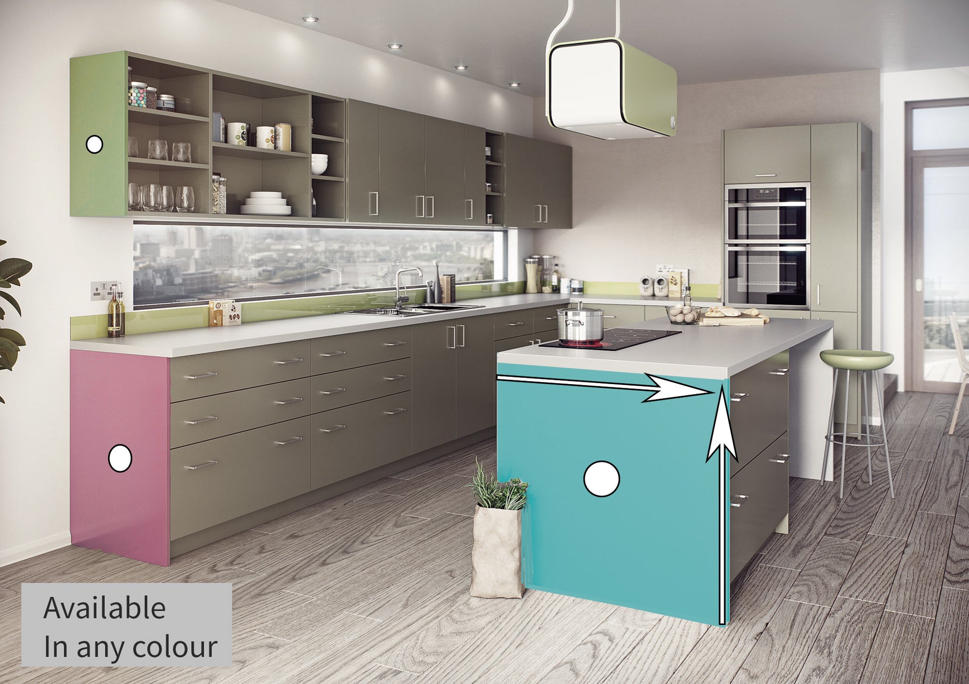 Made to measure MDF painted end panels in any colour – recuro styling